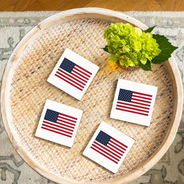American Flag Coasters - Patriotic Gift Set – Flags Of Valor