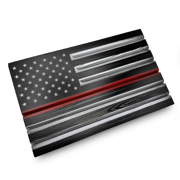 Thin Red Line Desktop Challenge Coin Holder – Flags Of Valor