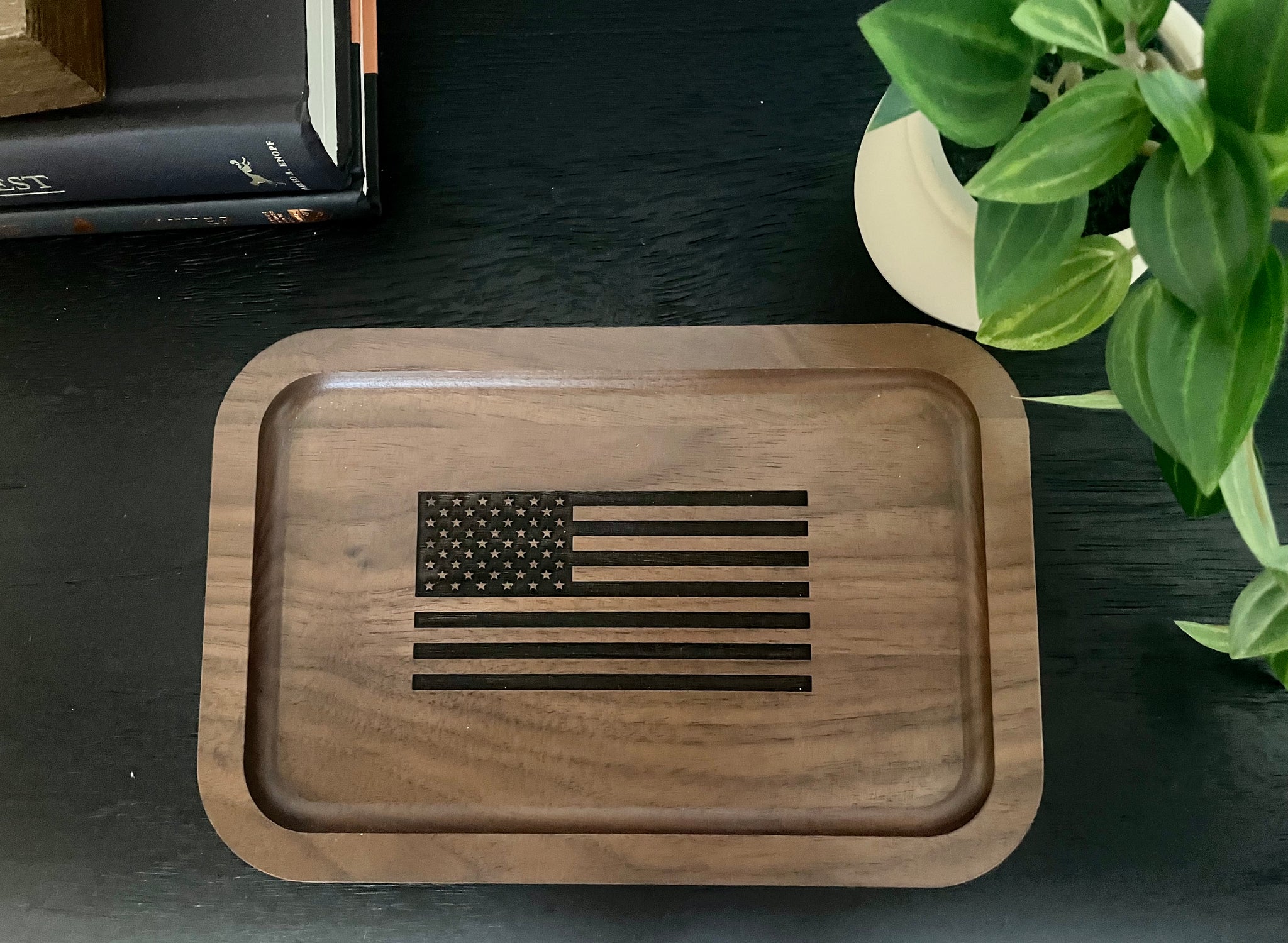 Wooden Valet Tray – Flags Of Valor