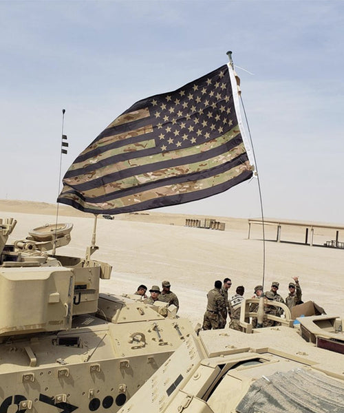 Wooden American Flags - Combat Veterans - Flags of Valor Made in USA