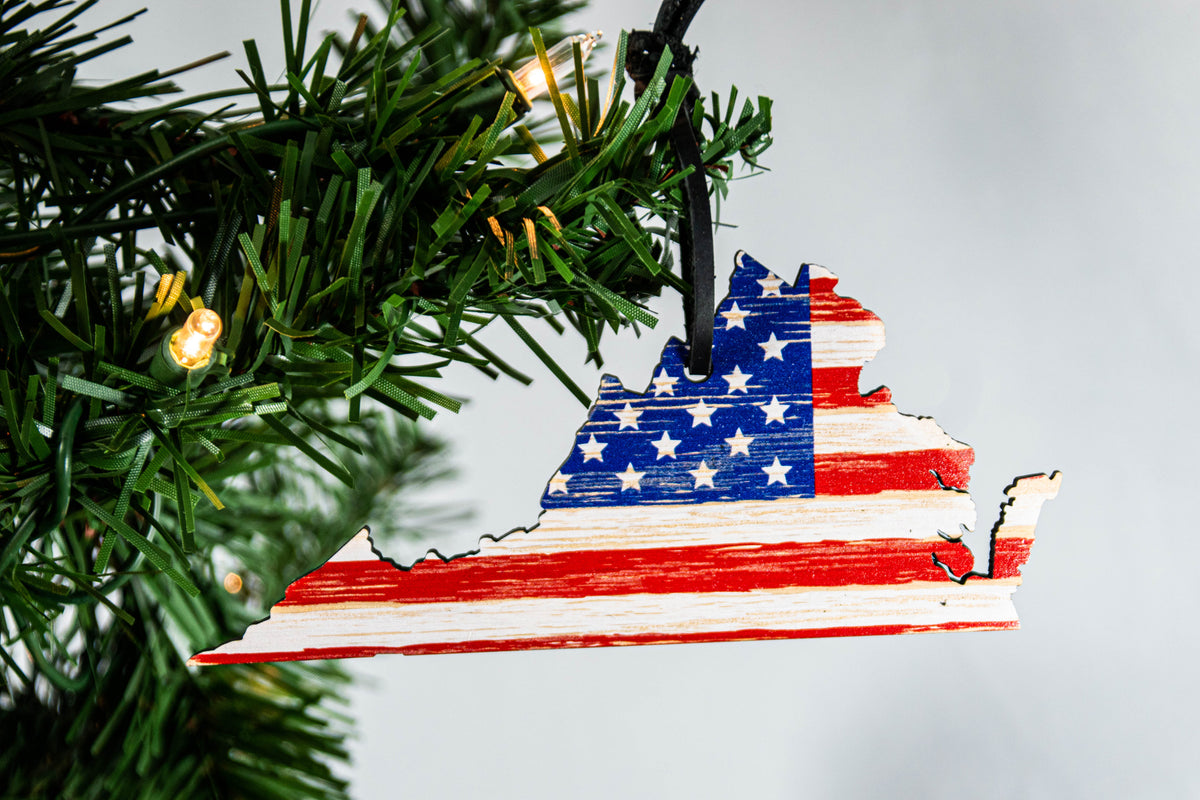 Combat Veteran Crafted Wooden Flags, Made in America